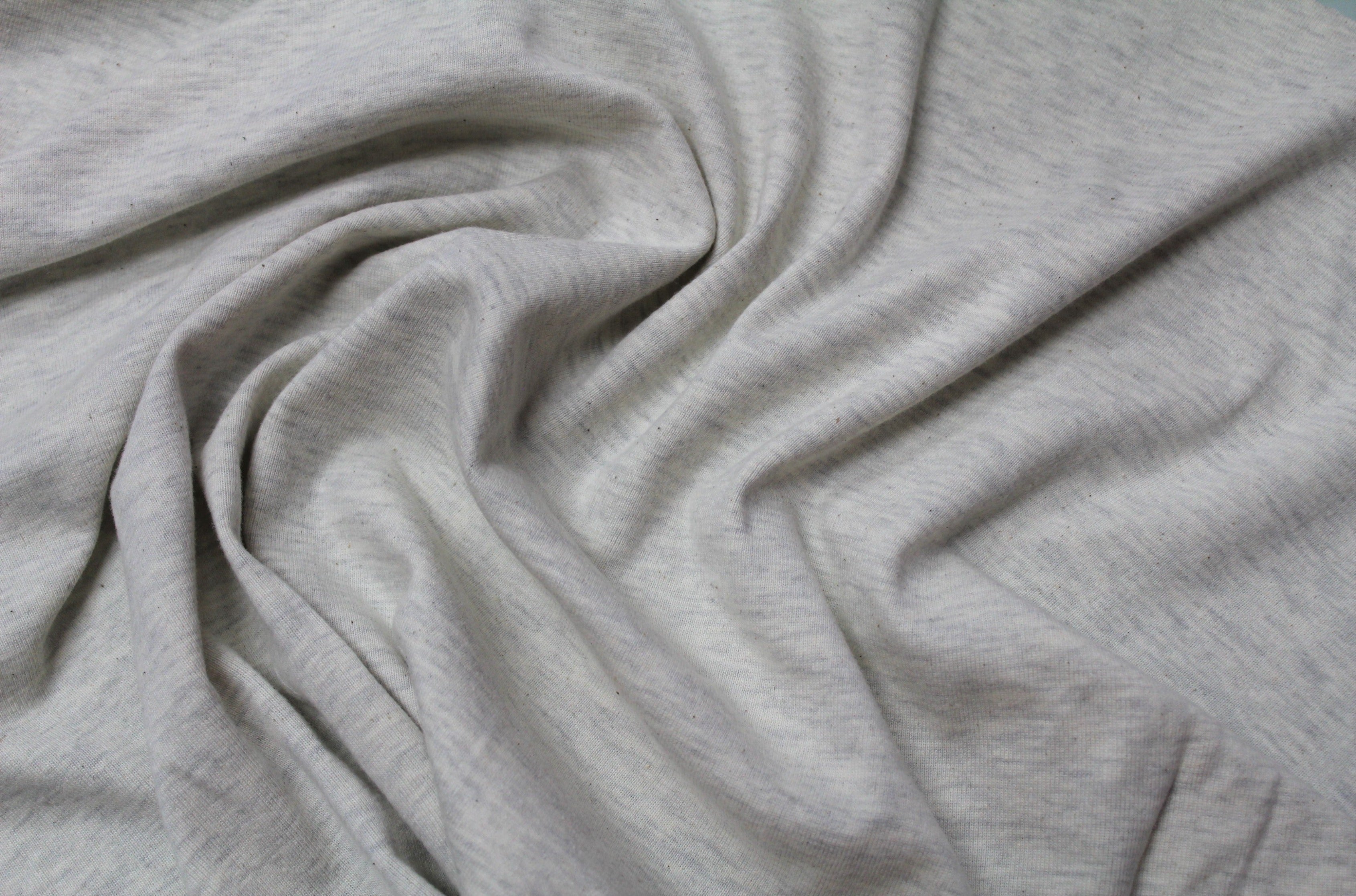 COTTON POLY 1X1 BABY RIB OATMEAL 190 GSM – California Textile